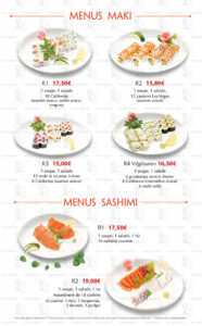Les Menus – TOYO SUSHI